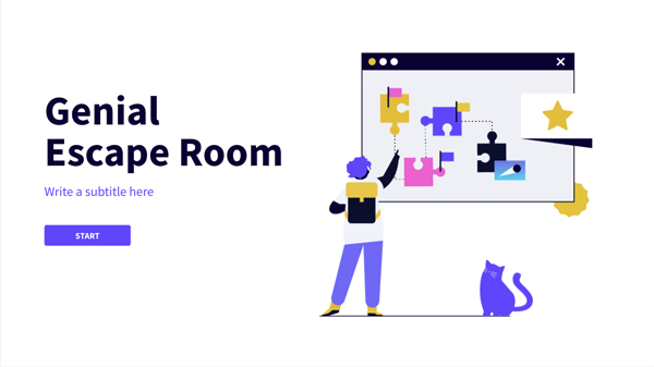 Genialer escape room | Vorlagen von Genially